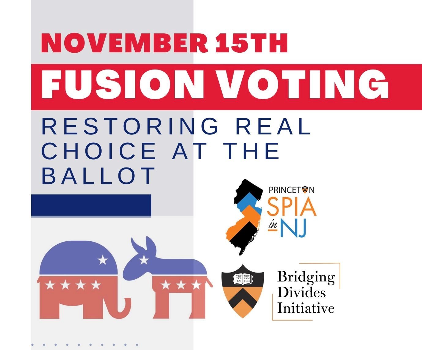Fusion Voting - Restoring Real Choice at the Ballot | Princeton School of Public and ...